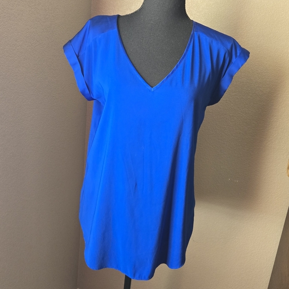 Express | Tops | Royal Blue Blouse | Poshmark
